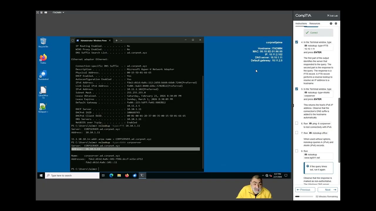 6.6.7 Applied Lab Report DNS Configuration