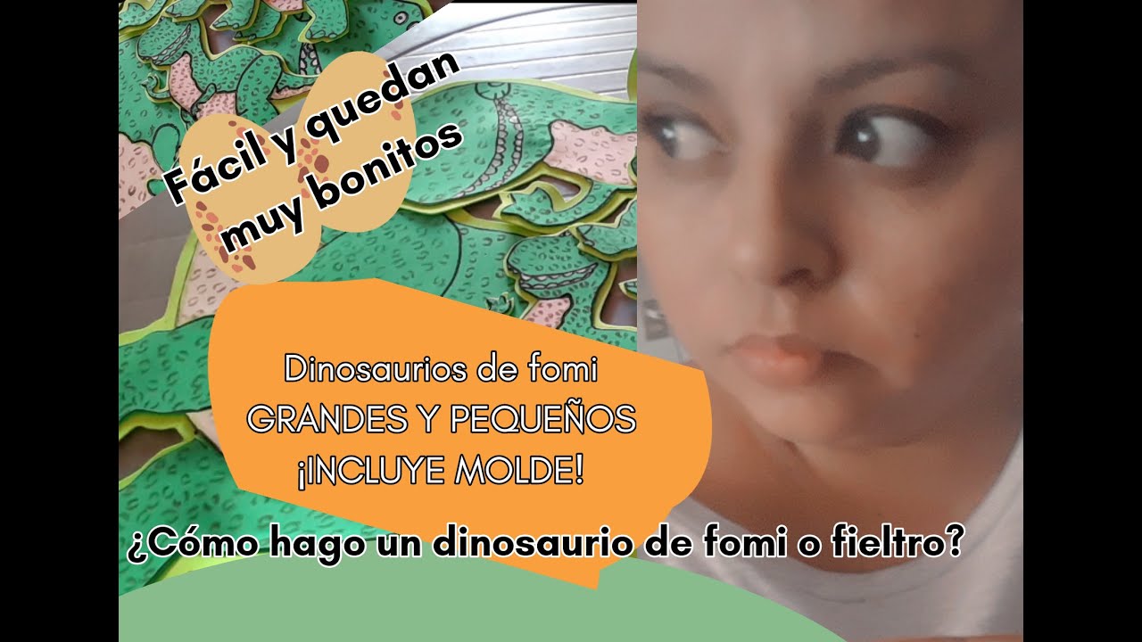 DIY- Como hacer dinosaurios de fomi 🦖🦖 //✨ De Mar Kev ✨