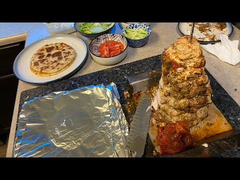 Chicken Shawarma on a Smoker with Homemade Yogurt Sauce
