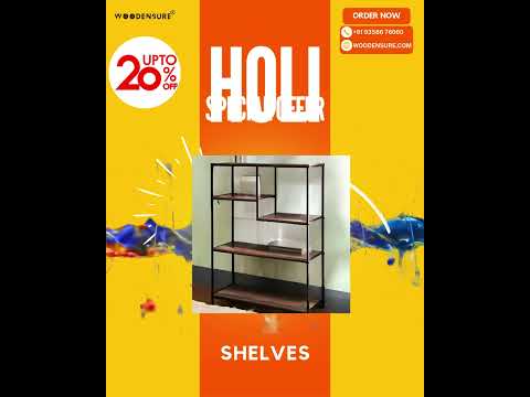 Holi Sale2025! Get Stylish Wooden Floating Shelves – Perfect for Your Walls SolidWood Floating Shelf