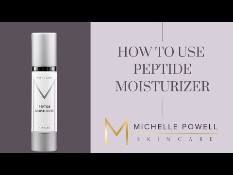 How to Use the Peptide Moisturizer | Michelle Powell Skincare