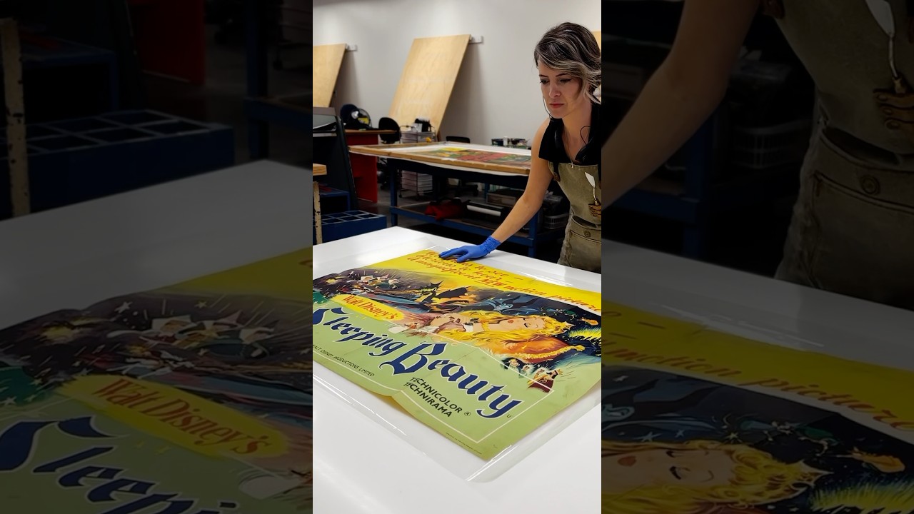 Restoring a Sleeping Beauty Movie Poster 👸💤