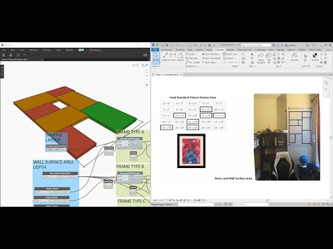 Revit/Dynamo Room Picture Frames Layout