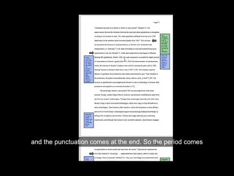Purdue's MLA Sample Paper Walk Through