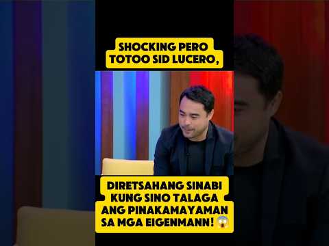 Sid Lucero, inamin kung sino ang pinakamayamang Eigenmann?! 😱💸