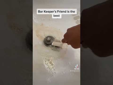 Bar Keeper’s Friend tub cleaning #asmr #livgracelove #bfk #cleaning #howto