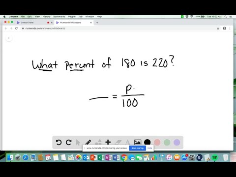 In the following exercises, translate to a proportion. What percent of 180 is 220?