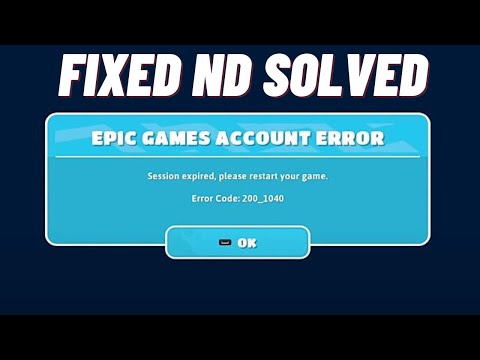 How to Fix Fall Guys Error Code : 200_1040 | Session expired, please restart your game