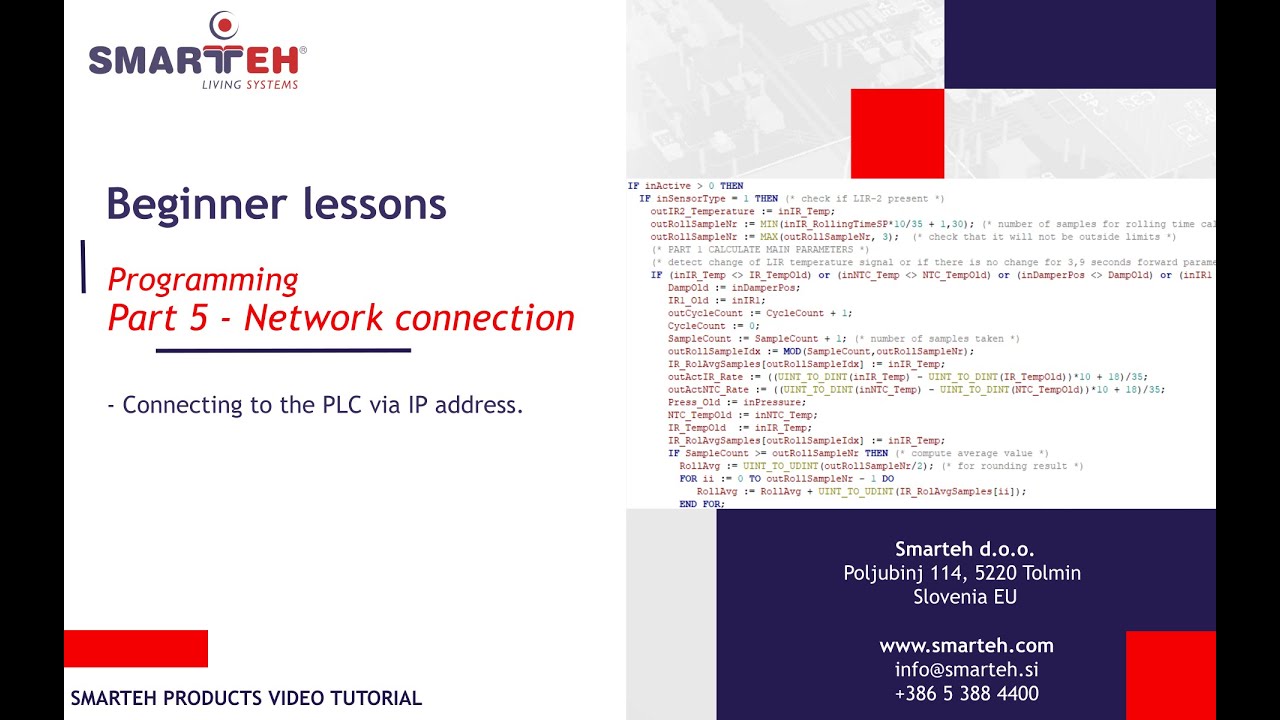Beginner Lessons Part 5 Network connection