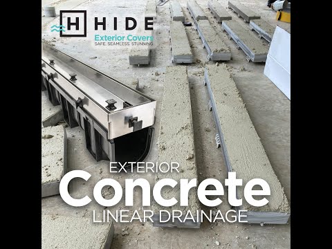 HIDE Concrete Infill Drain Cover 316 Stainless Steel 342mm X 43mm ...
