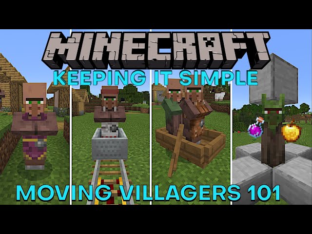 How to transport Minecraft villagers using furnace minecarts