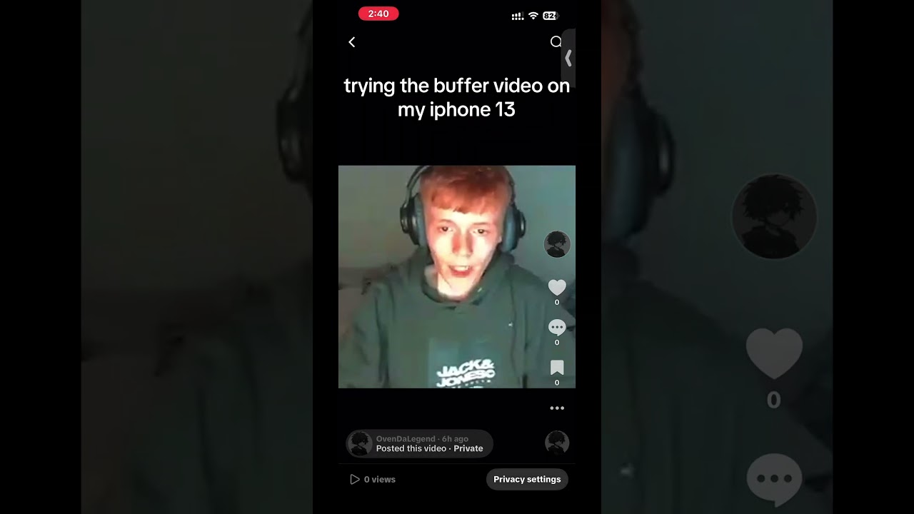 trying the buffer video