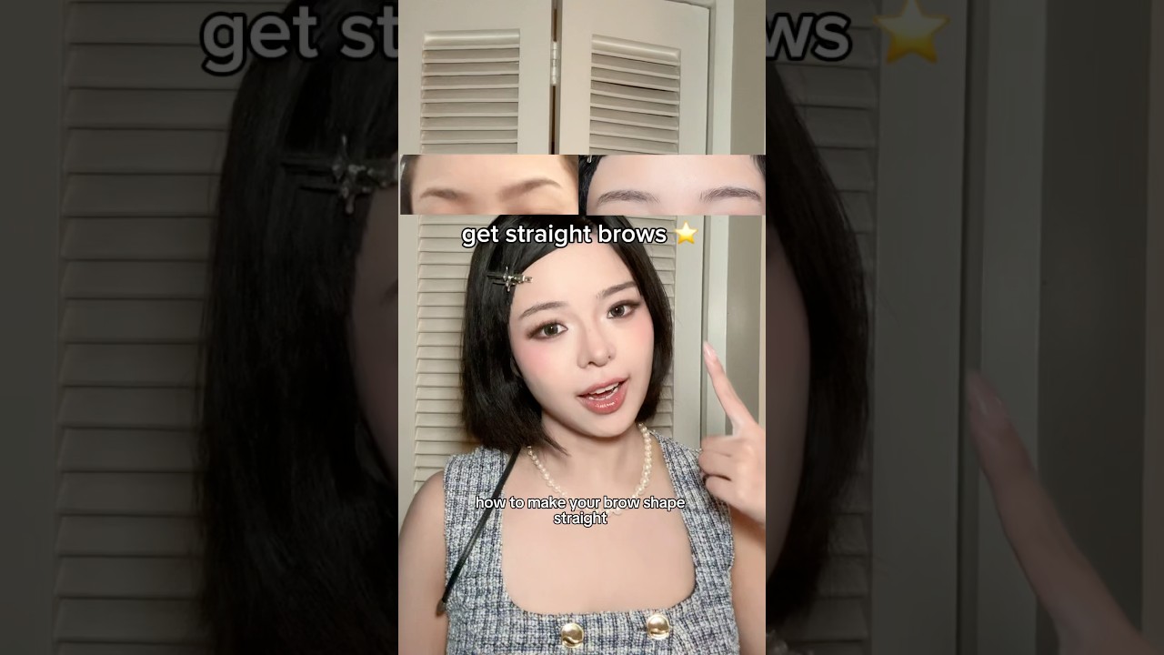 How to get straight brows ⭐️