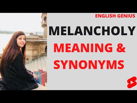 Melancholy | Daily Vocabulary Words | Synonyms and meaning #shorts @englishgenius1234
