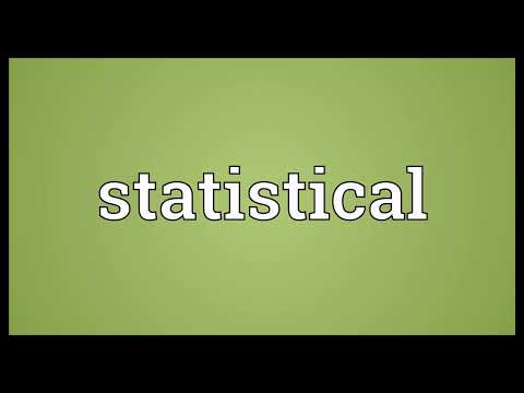 Statistical Meaning
