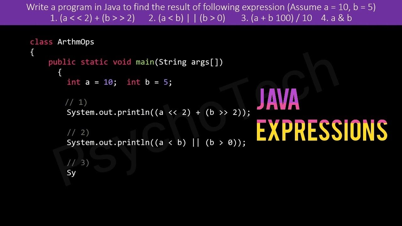 Write a program in Java to find the result of following expression  (Assume a = 10, b = 5) |Java Lab