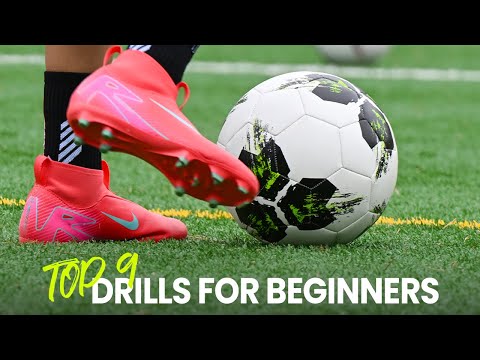 Top 9 Soccer Drills For Beginners In Under 90 Seconds! #soccerskills