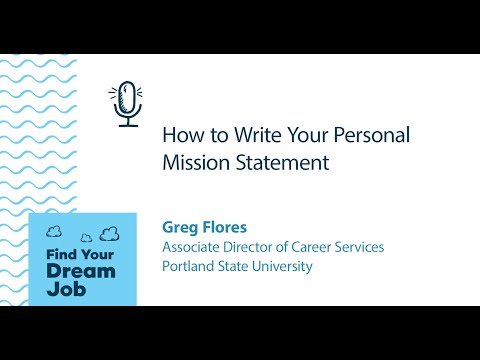 How to Write Your Personal Mission Statement, with Greg Flores