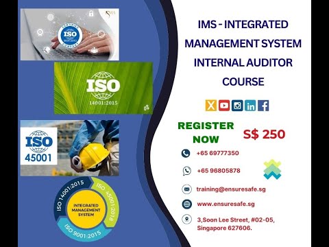 IMS-Integrated Management System Internal Auditor Course#ims