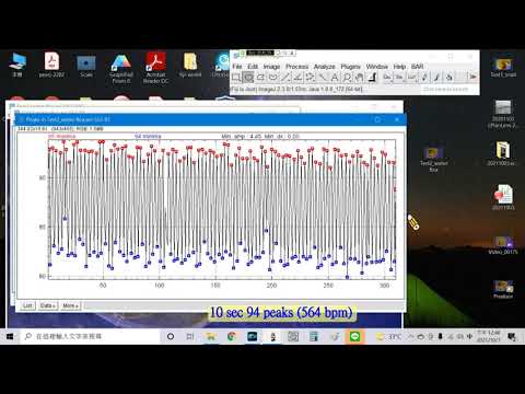 Heart rate measurement for Simocephalus sp.