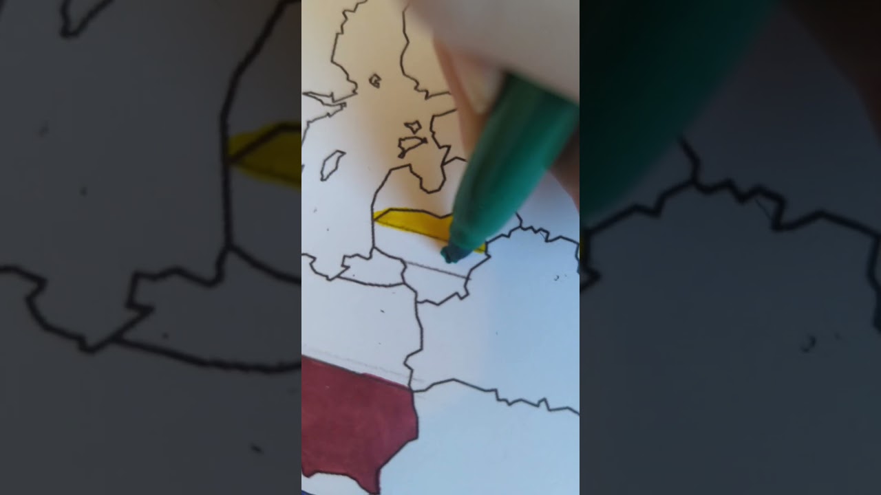 Map of Europe - Lithuania #map #flag #country #europe #lithuania