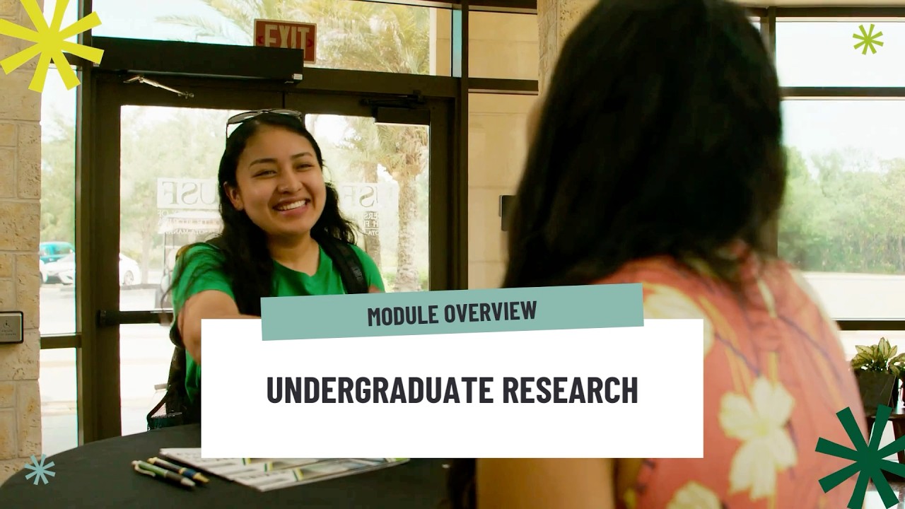 Undergraduate Research Module Walkthrough