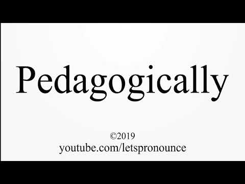 How to Pronounce Pedagogically