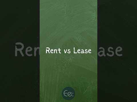 Rent vs Lease 🏠 What’s the Difference? by English explained #words #difference #meaning #explained