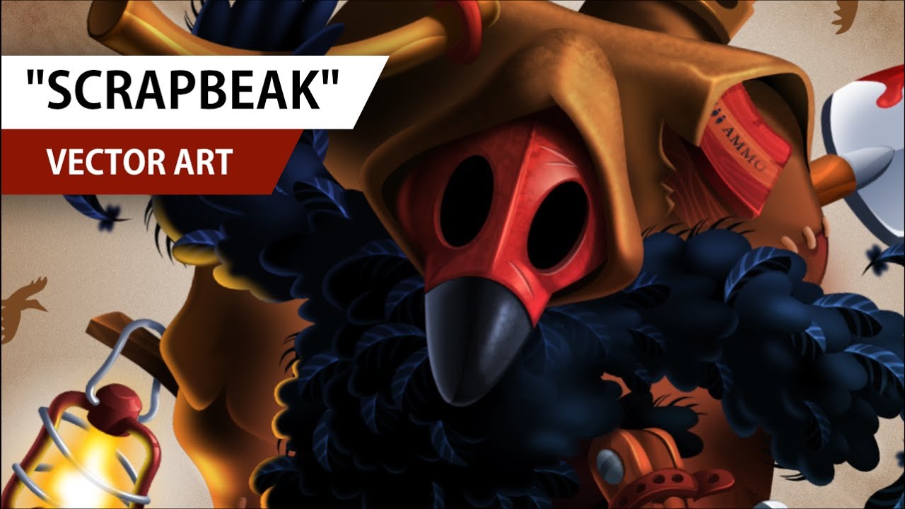 Scrapbeak Vector Art - Timelapse
