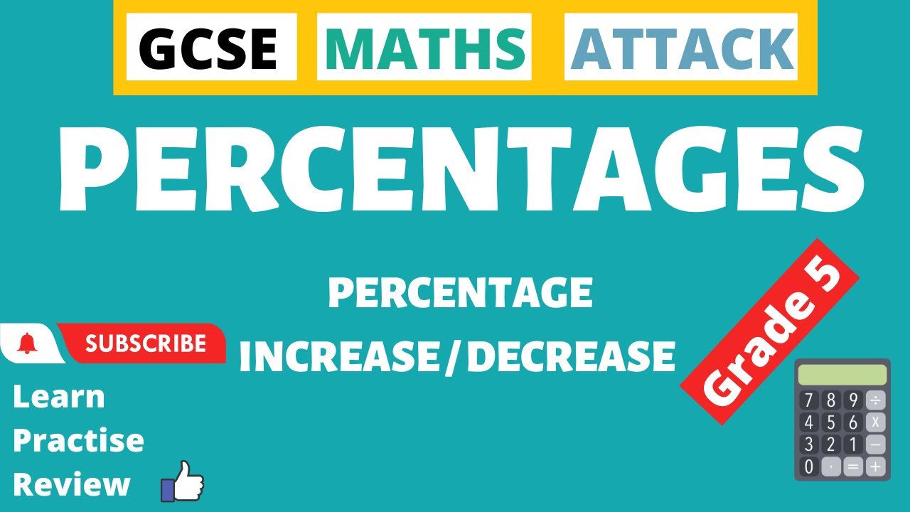 Percentage Increase and Decrease GCSE| KS3| (Grade 5)