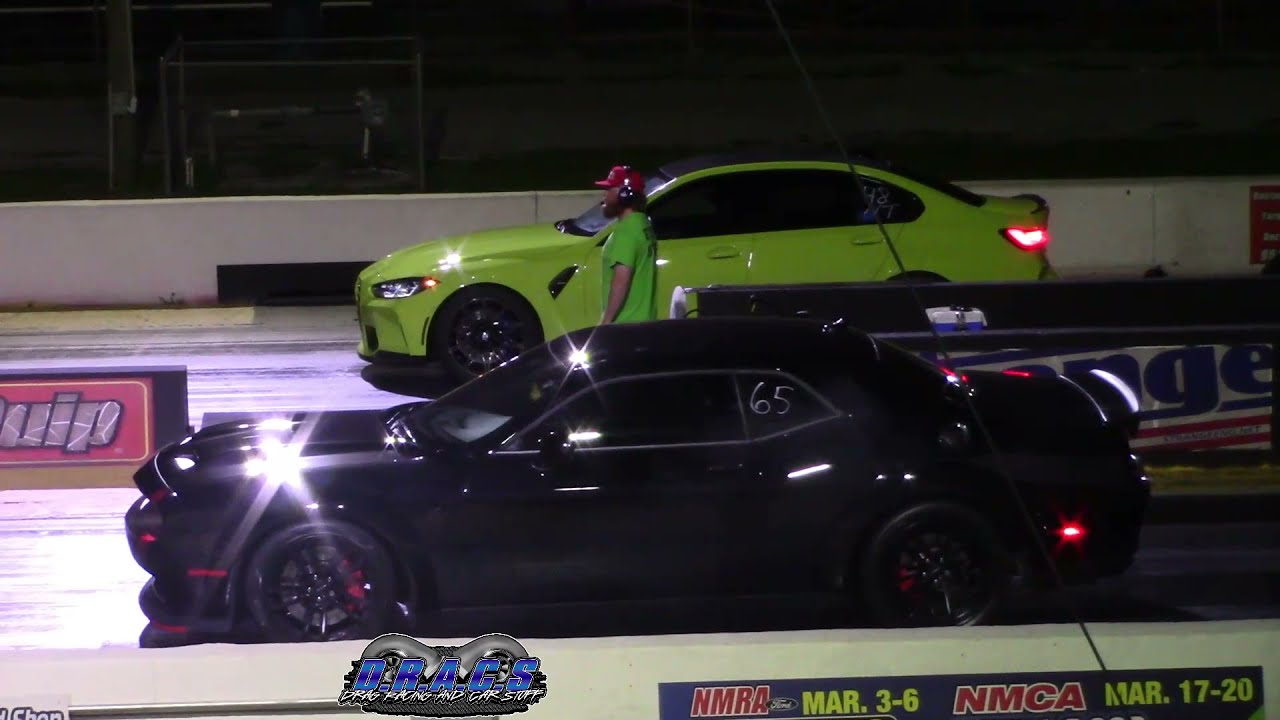 Dodge Challenger Hellcat and New BMW M3 Go to Quarter-Mile War ...