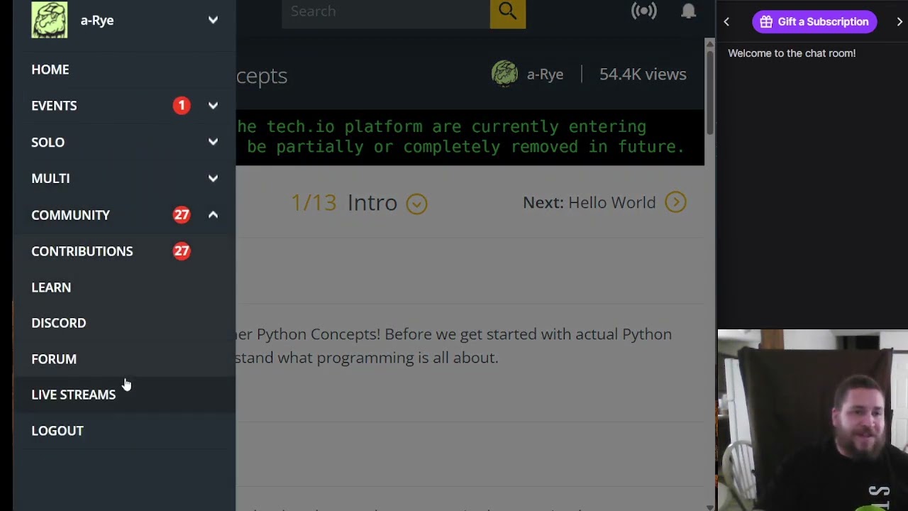 Scratch Programs for GOSH Project | GitHub Website Dev | Current World Solutions