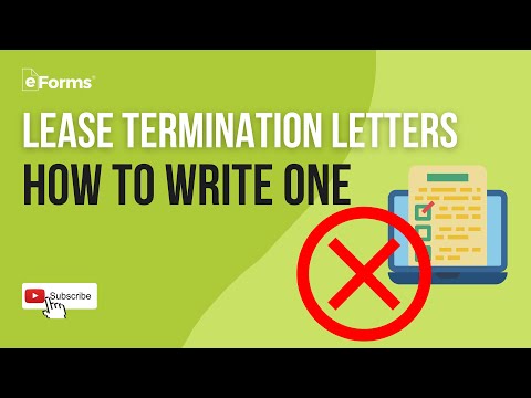Lease Termination Letters - How to Write One (& Template)