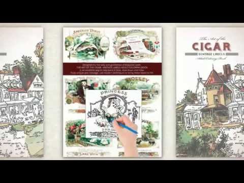 The Art of the Cigar: Vintage Labels Coloring Book for Adults Sneak Peek