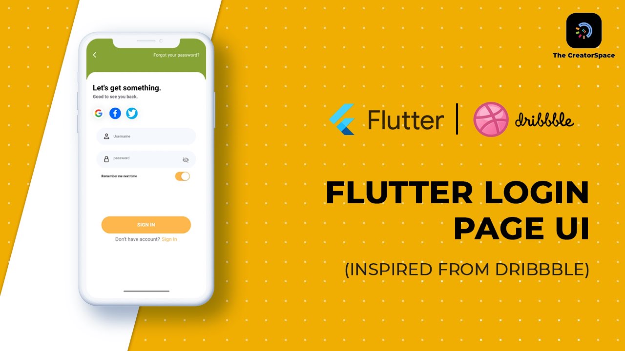 Food Delivery App Login UI with #flutter. Inspired from Dribbble.