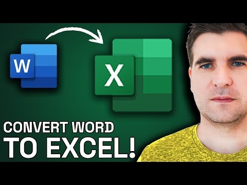 How to Convert Word Document to Excel