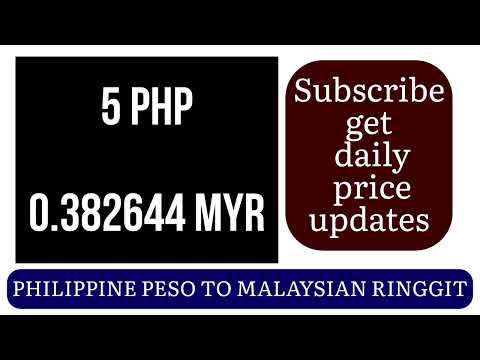 Philippine Peso to Malaysian Ringgit Currency Exchange Rates Today 07 FEBRUARY 2025