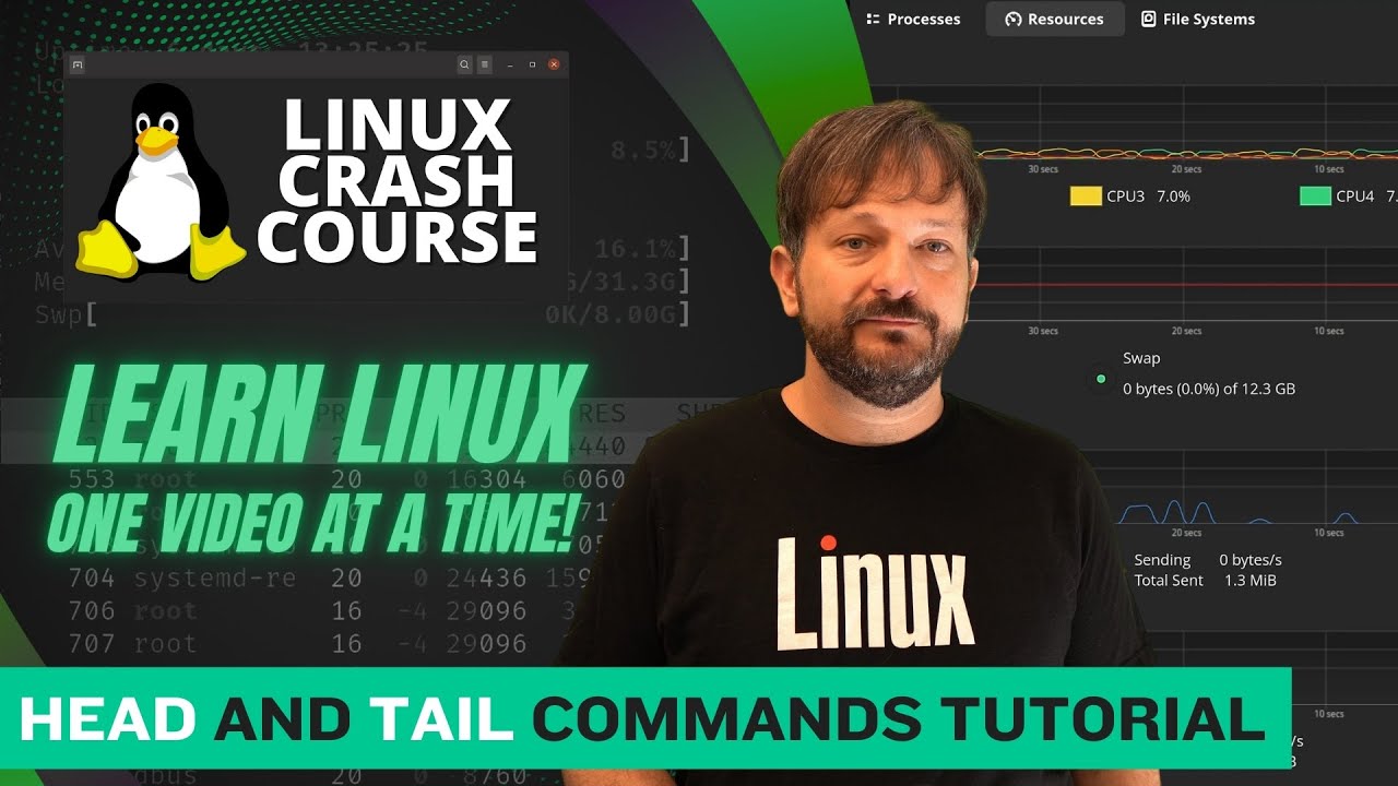 Linux Crash Course - The head and tail Commands
