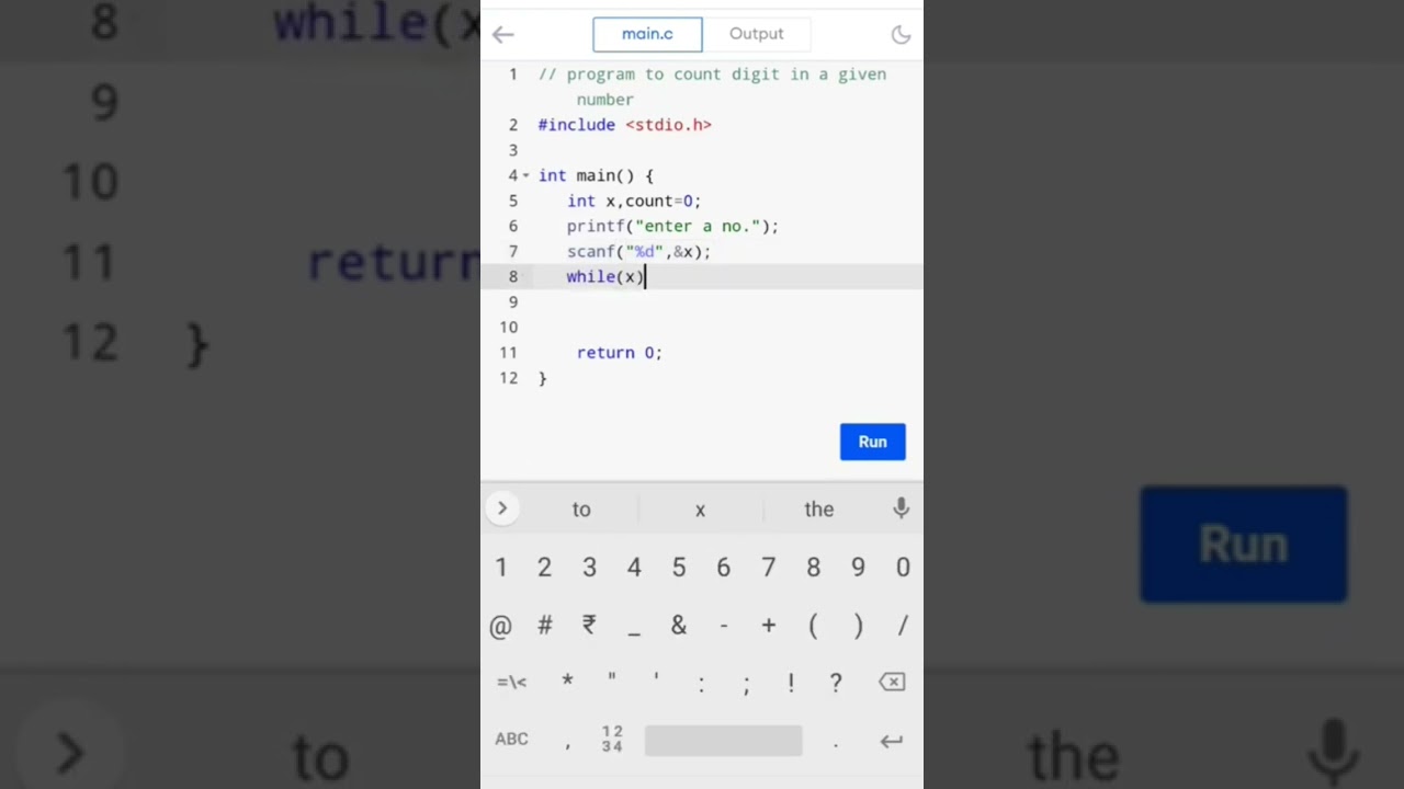 c program to count number of digits in an integer Count Digits in a Number in C | C Programming #yt