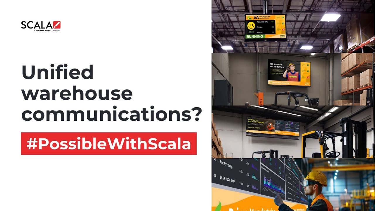 Digital Signage Solutions for Manufacturing and Warehousing