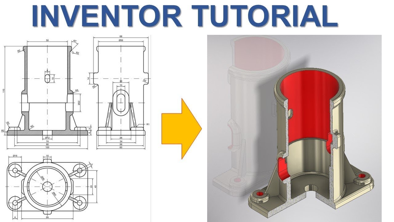 Inventor 2022 Tutorial #234 | 3D Model Basic Beginners