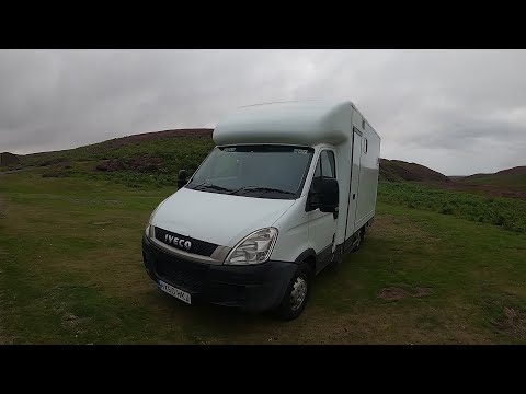 Professionally converted camper van IVECO DAILY 2 berth 2 seats toilet shower fridge Solar Panel