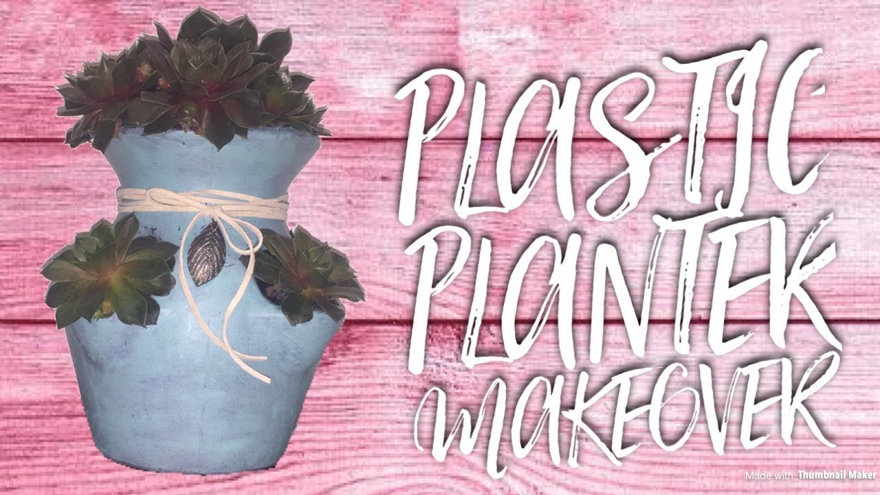 Plastic Planter Makeover