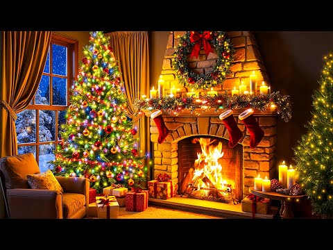 Traditional Christmas Music With Fireplace π₯ Cozy Christmas Music Instrumental π Christmas Ambience