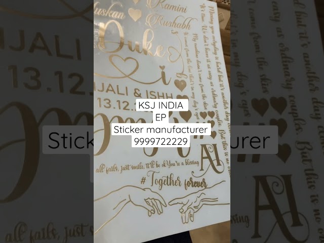 Printed & EP Sticker - Electroplated Metal Sticker Manufacturer from ...