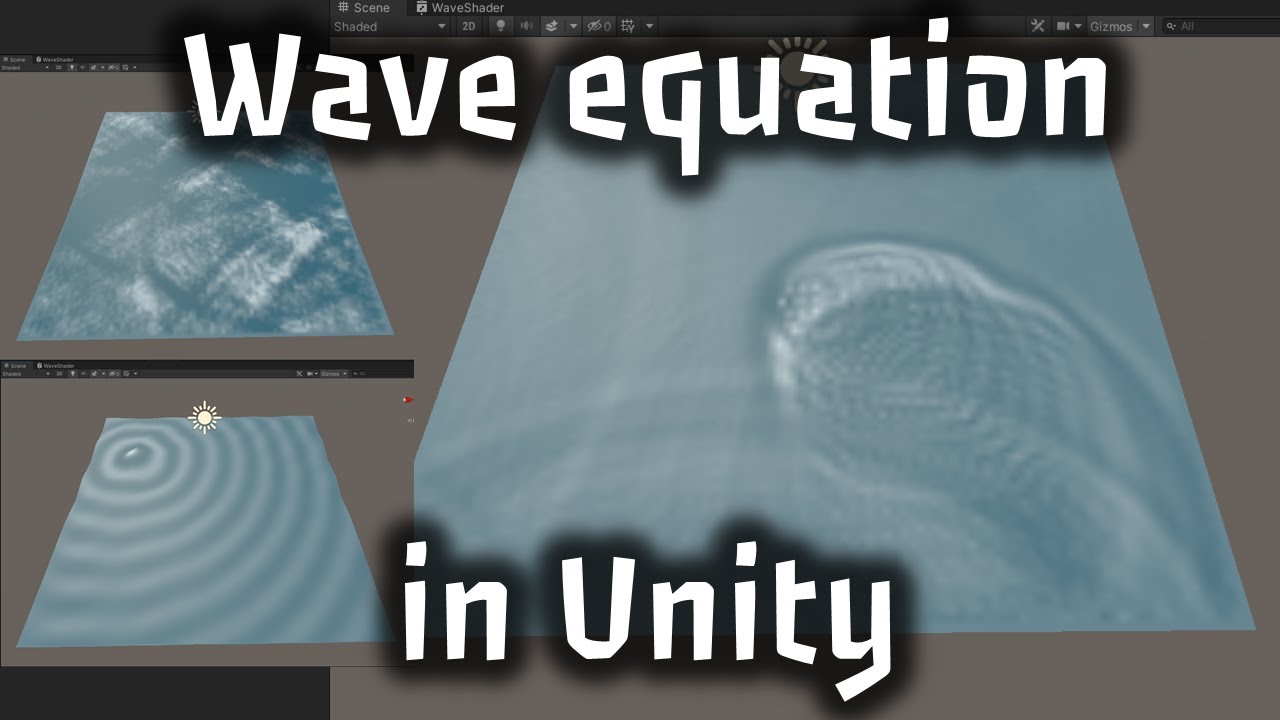Can you simulate waves in Unity? Create realistic water effects using wave equation - Unity Tutorial