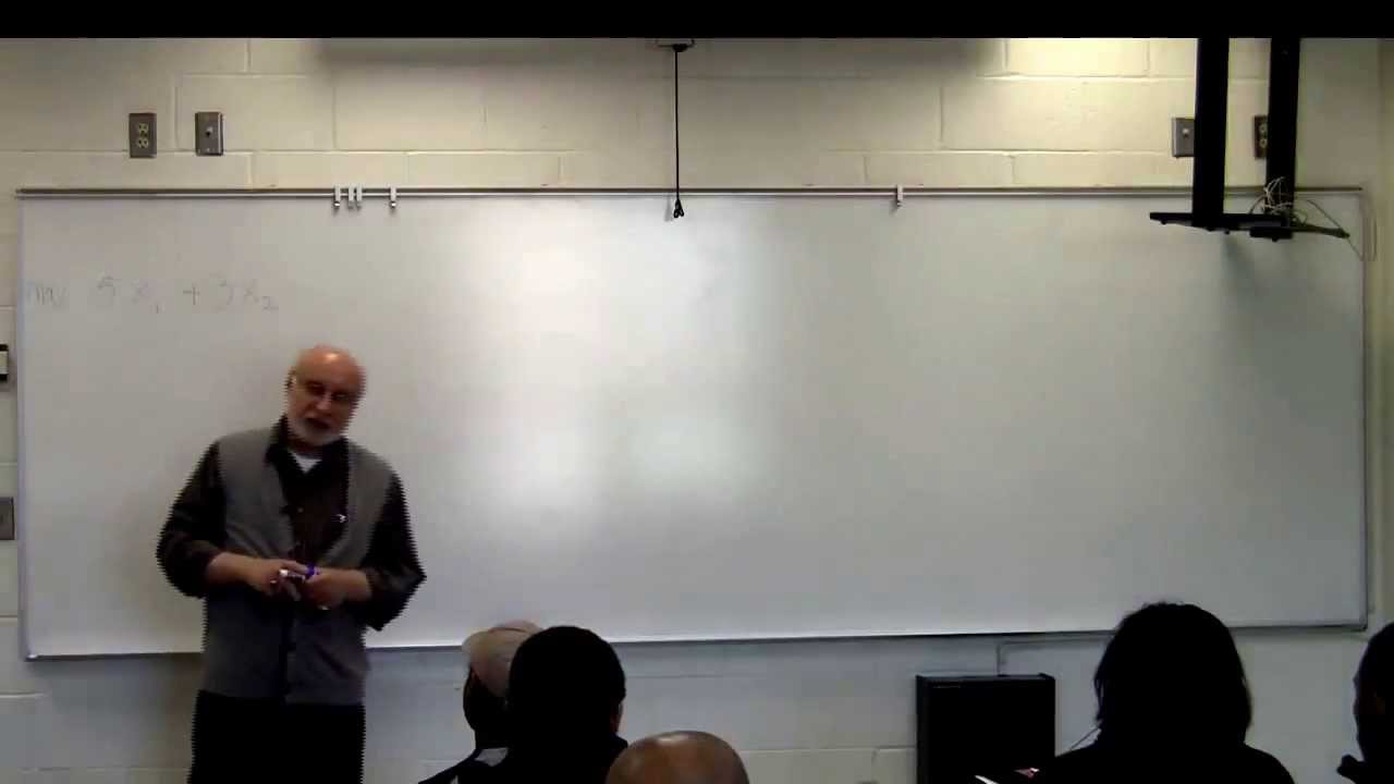 Simplex Method Part 1 (Class Lecture)