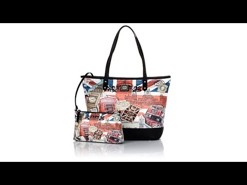Sharif Fabulous Cities Digital Print Tote Set