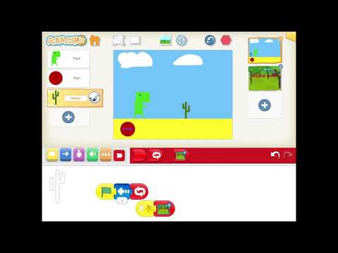 How to make the Chrome Dinosaur game in Scratch Jr