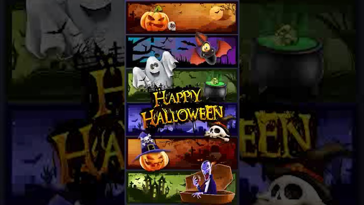 Halloween neon party anime Animated